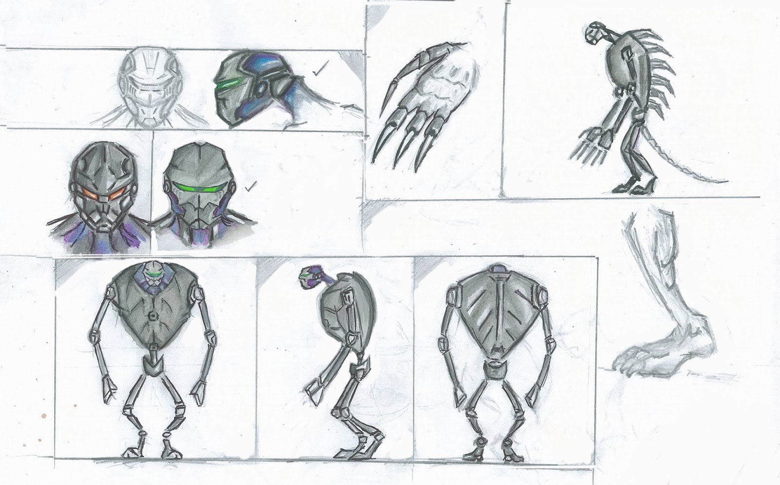 Madushan Portfolio : Alien Robot Character design