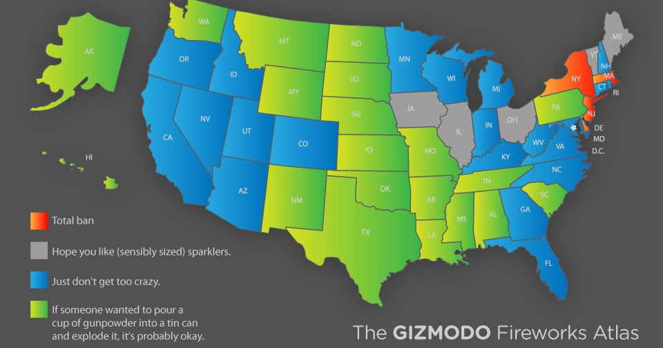 Are Fireworks Legal in Your State?
