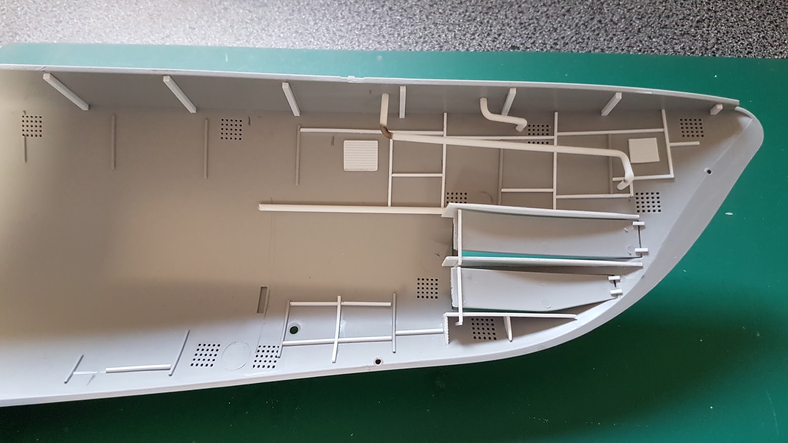 Model van een Duitse Type VIIC U-Boot in schaal 1:48: februari 2017