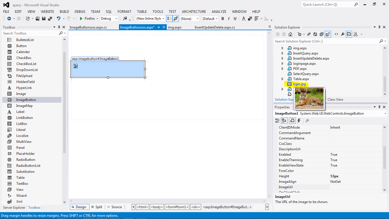 How to Use ImageButton in Asp.Net C# ~ ScreenShotsDrizzles