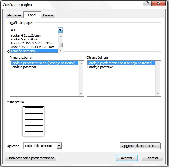 BAUL DE RECURSOS: Configurar página