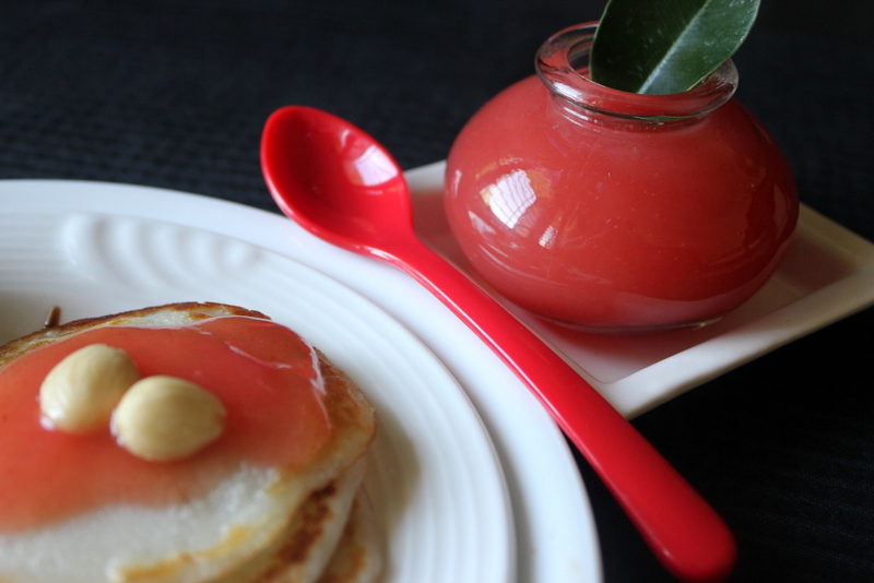 Rice Crepes with Watermelon Sauce - Ribbons to Pastas