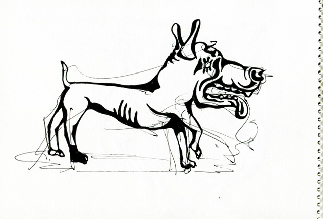 Creative Diary: Drawing "a stray dog"