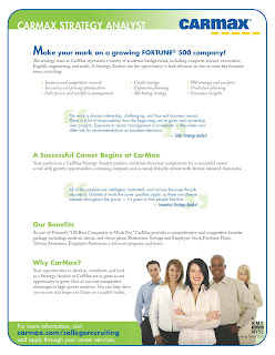 JMU Engineering Blog: CarMax Strategy Group Job Posting