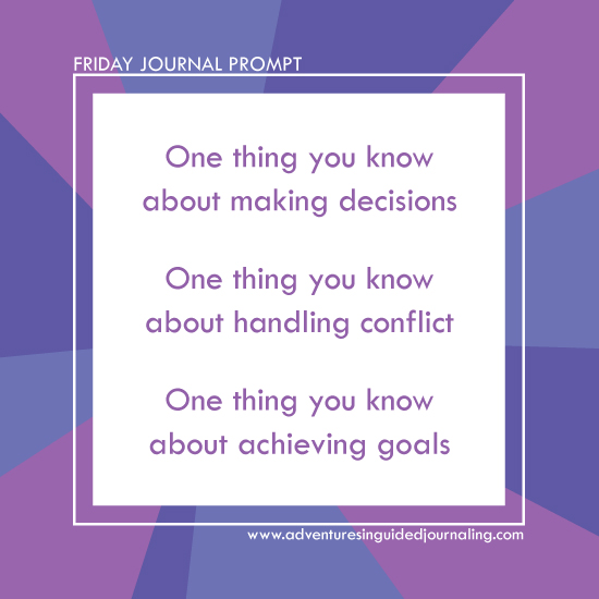 Adventures in Guided Journaling: Friday Journal Prompt