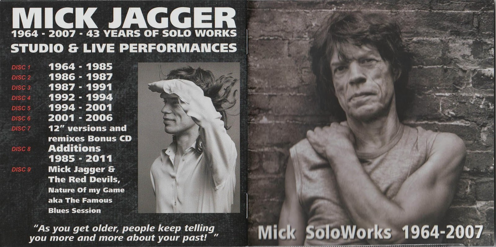 Bootlegs Stones: MICK JAGGER - 1964–2007 Solo Works - [9CD] BOX SET