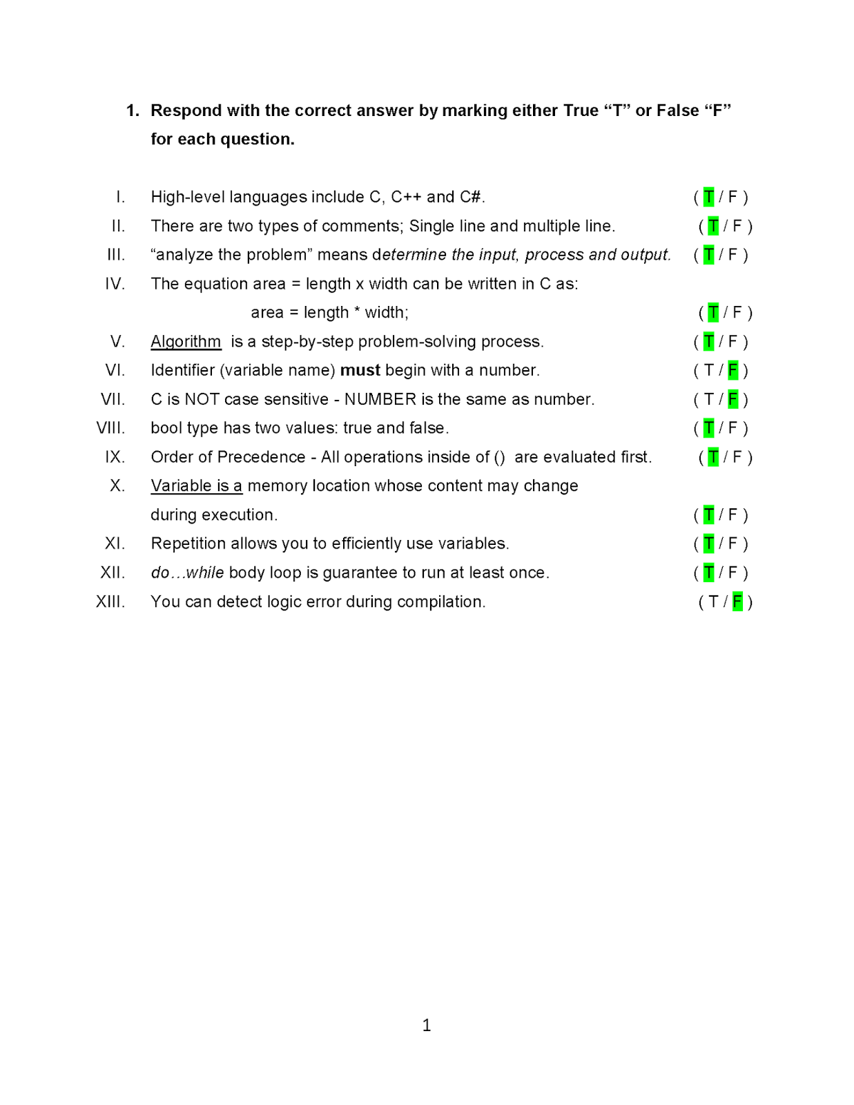 Contoh Soalan Programming C Dan Jawapan