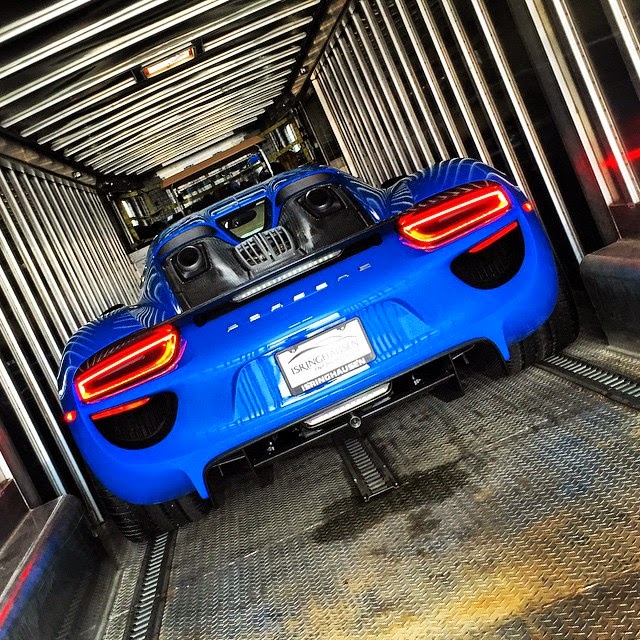 The Gear Shift: Photos: Voodoo Blue Porsche 918 Spyder