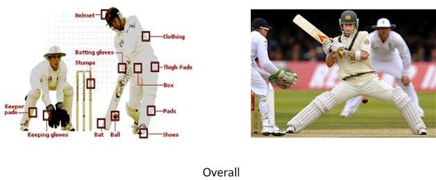 Sports Finland: Cricket : Basic Playing and Protective Gears