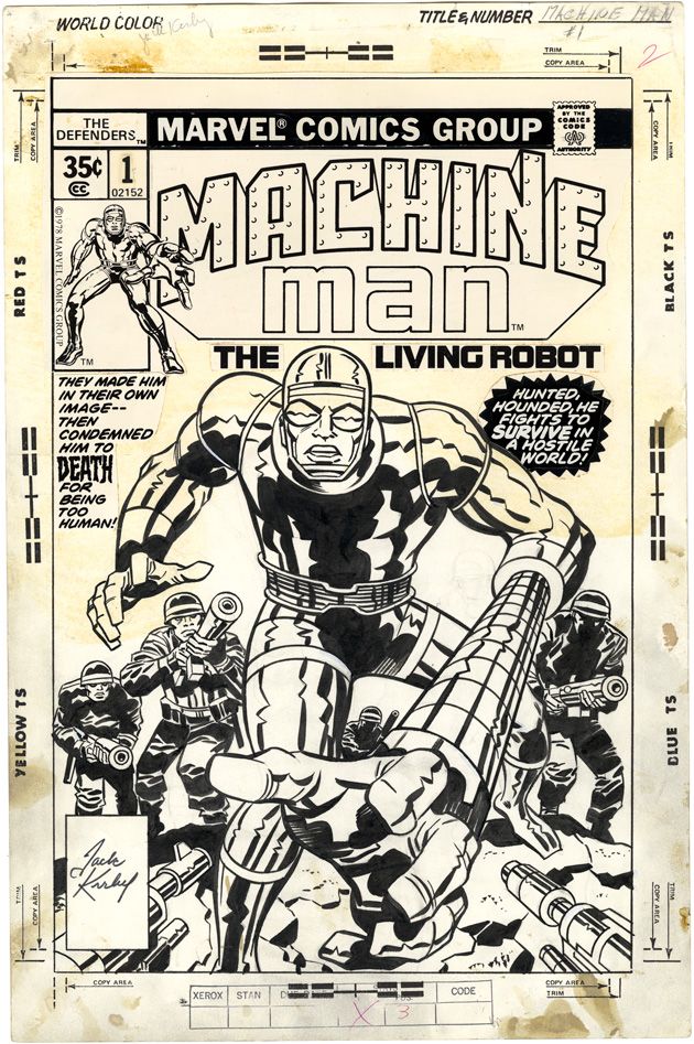 Marvel Comics of the 1980s: 1978 - Anatomy of a Cover - Machine Man #1 ...