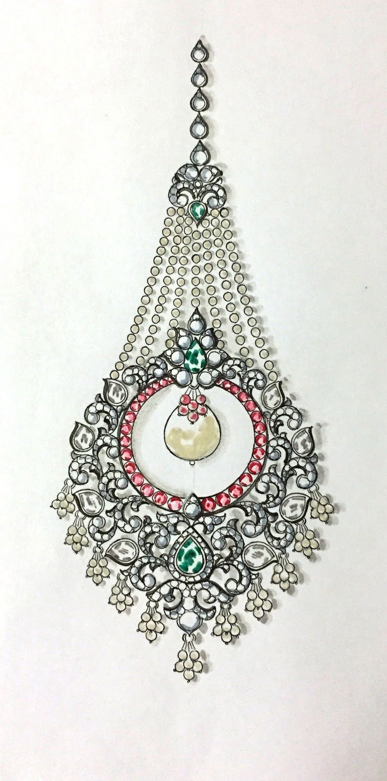 Manini's Blog: Jhoomar or Passa ...... A Bridal Ornament.