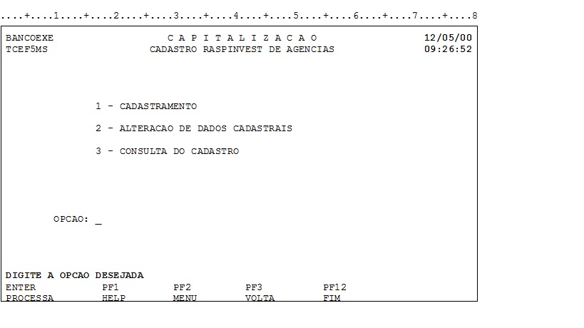 Plataforma Alta - Mainframe: MAPA BMS - CICS