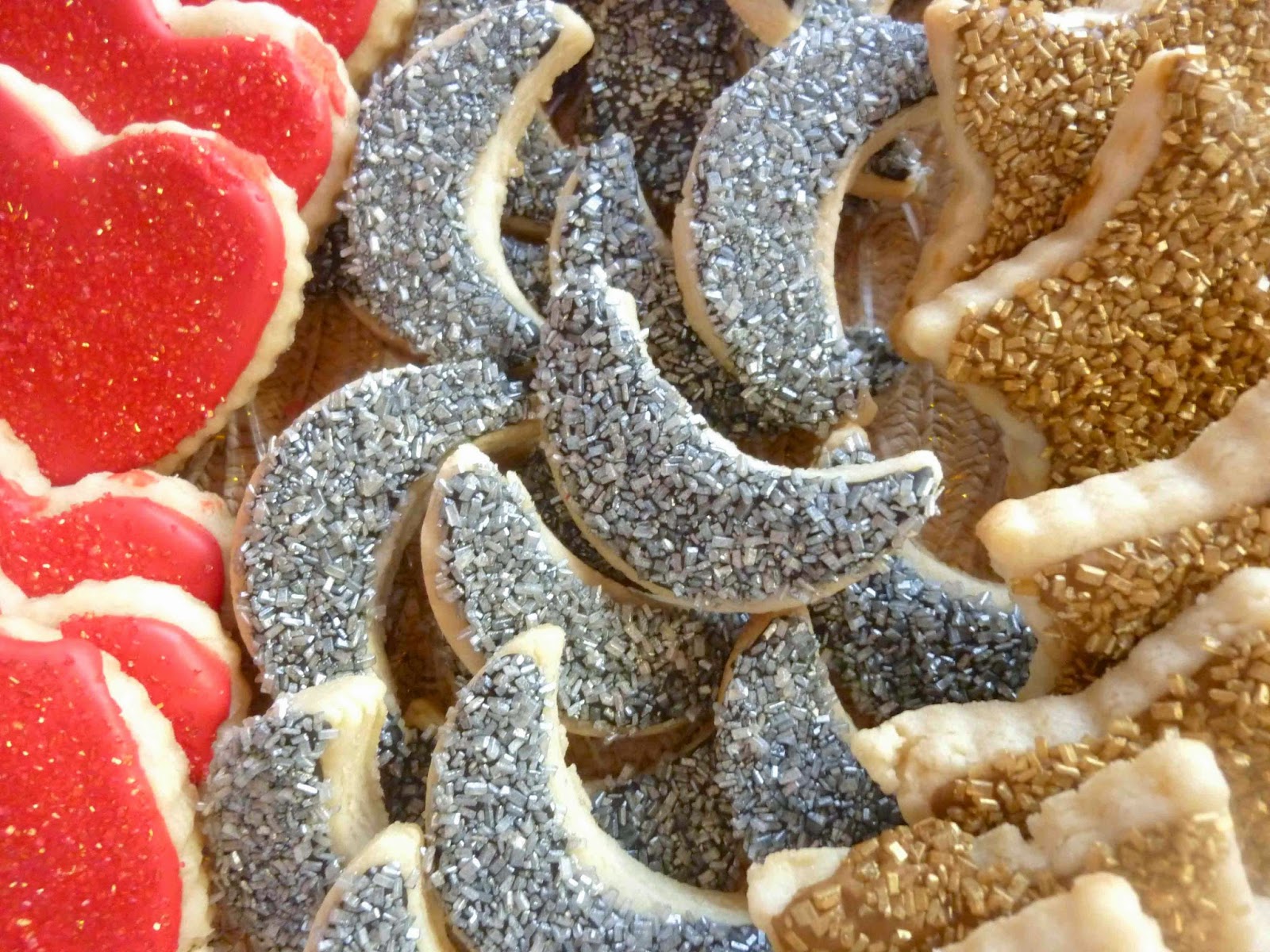 Glitter Hearts, Moon and Stars Cookies – Diary of a Mad Hausfrau
