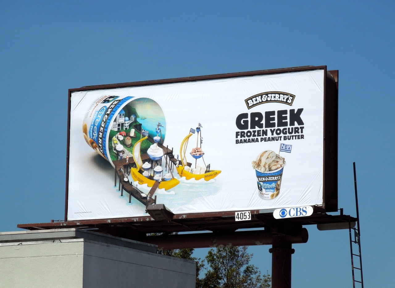 TRIO DAY: Ben & Jerry's ice-cream billboards... | Road Billboard