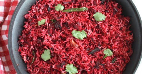 Sandhiya's Cookbook: Beetroot Rice | Beetroot Pulao | Variety Rice