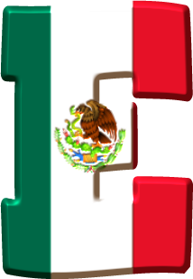 Alfabeto con la Bandera de México. - Oh my Alfabetos!