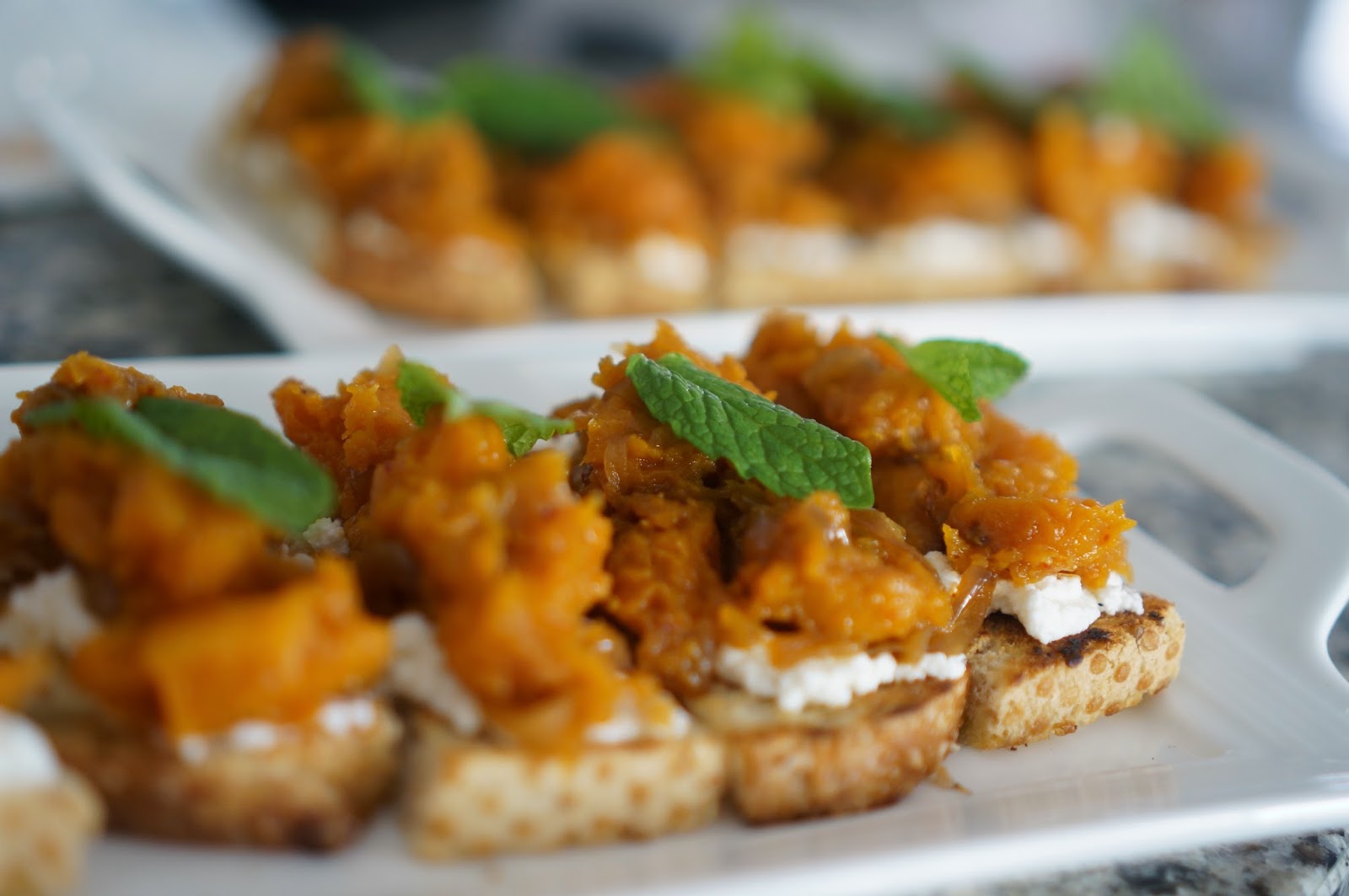 Life By Appointment: Smashed Squash Toasts with Cider Vinegar and Ricotta