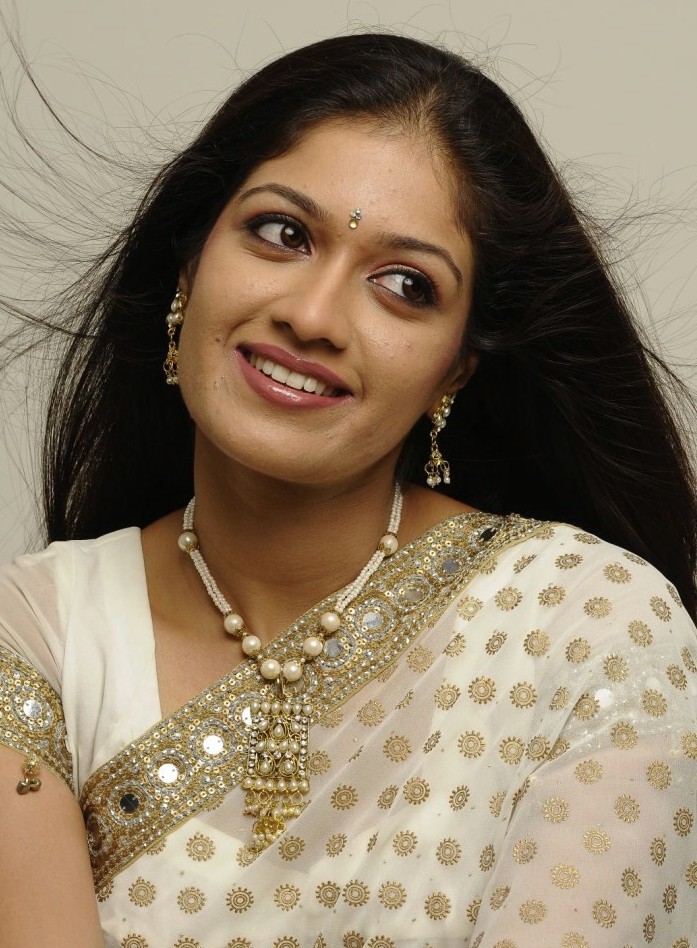 Meghana Raj Hot in White Saree HQ Photos ~ Film ActressMalayalam Film ...