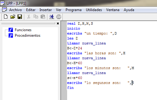 Que es programación y ejercicios en lpp