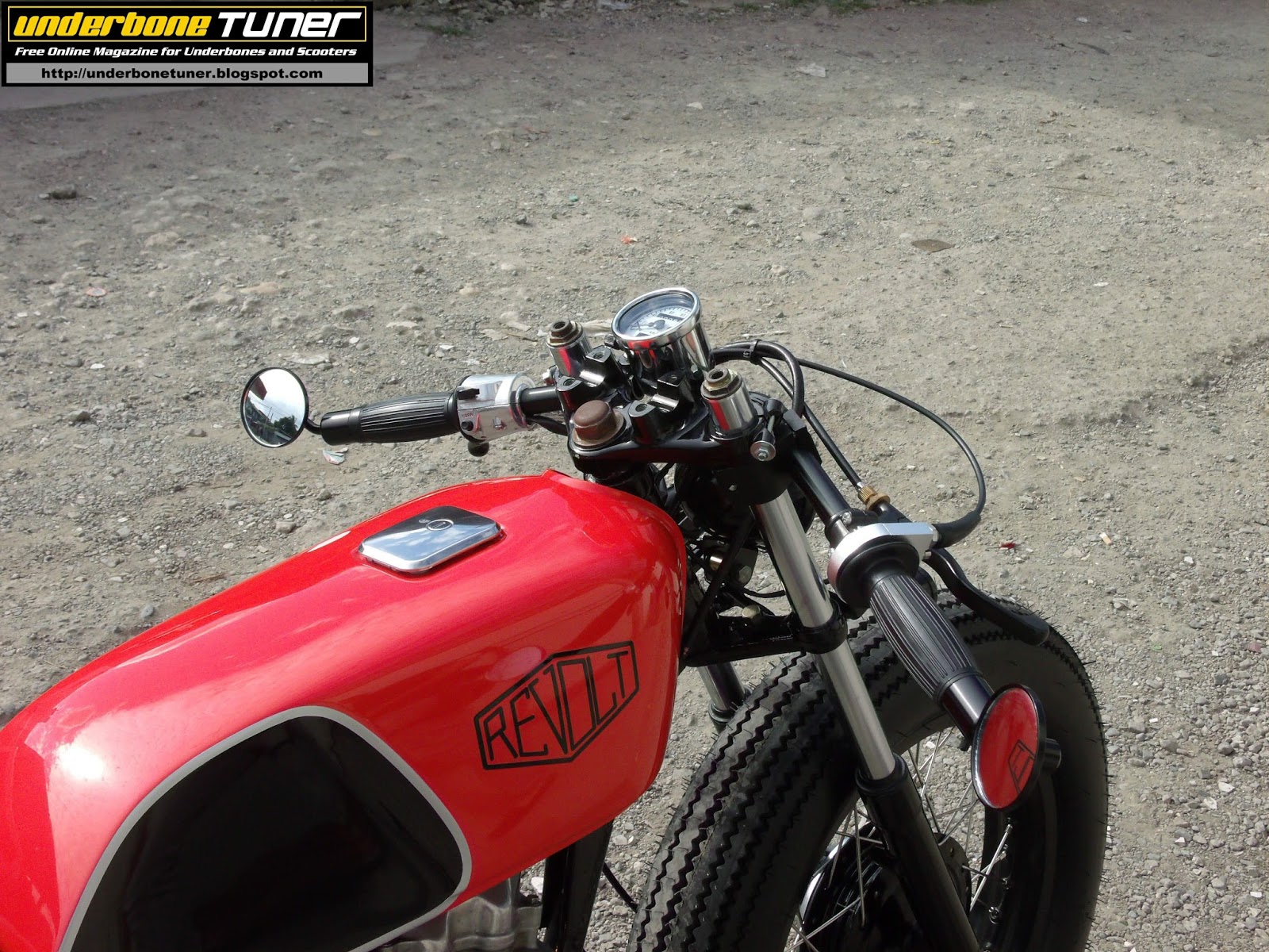 underbone tuner: Built like a Bullet: Honda TMX Cafe Racer by Revolt Cycles