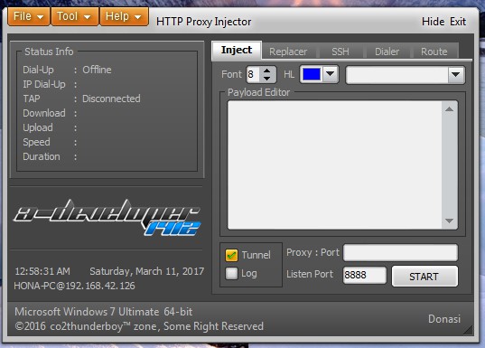 cara mudah menggunakan http proxy injector - http injector
