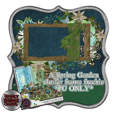 The PSP Project: A Spring Garden Cluster Frame Freebie!
