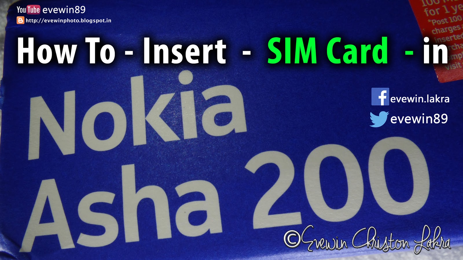 Evewin Photo: How To - Insert - SIM Card - in - Nokia - Asha - 200 ...