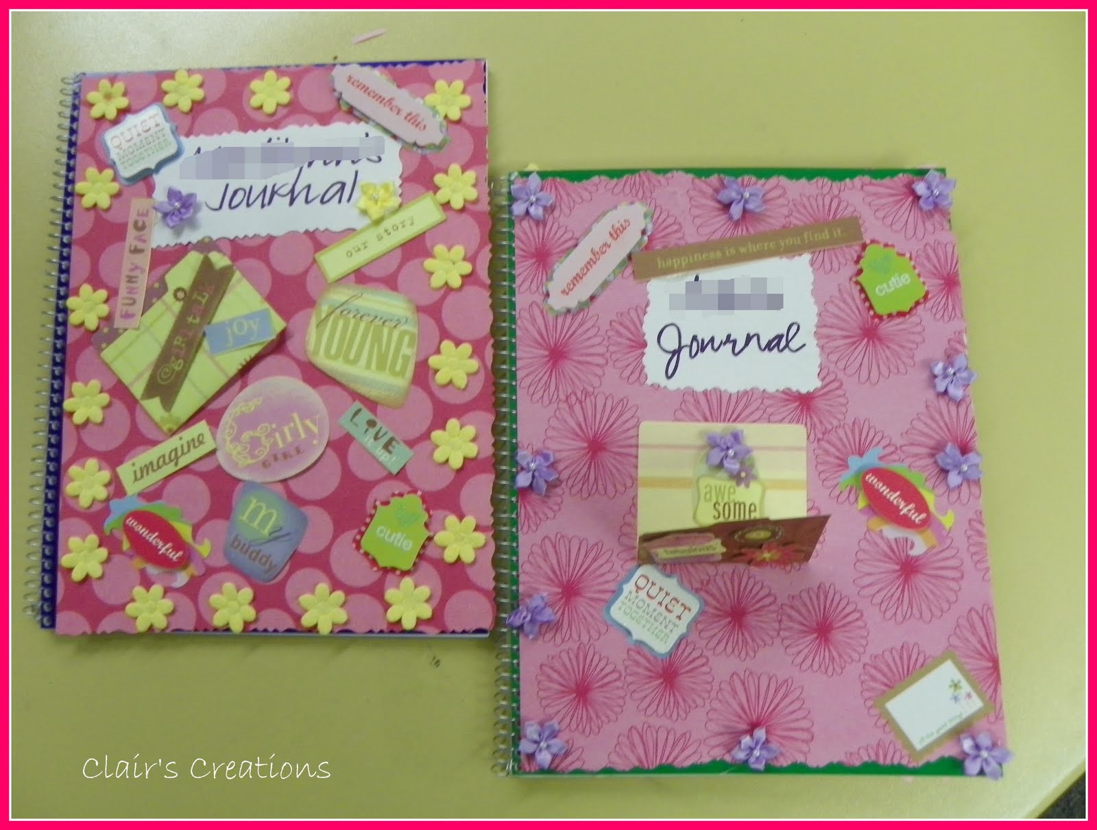 Clair's Creations: Decorating Journals