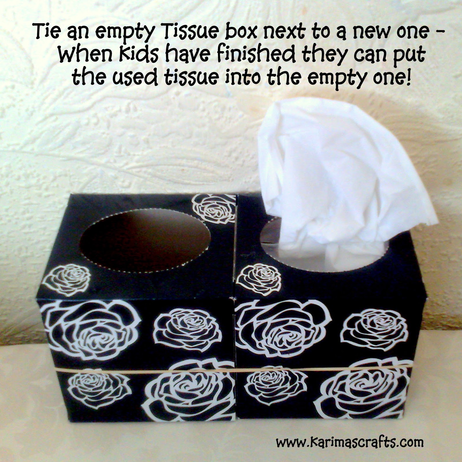 Karima's Crafts: Used Tissues Bin - Great Ideas