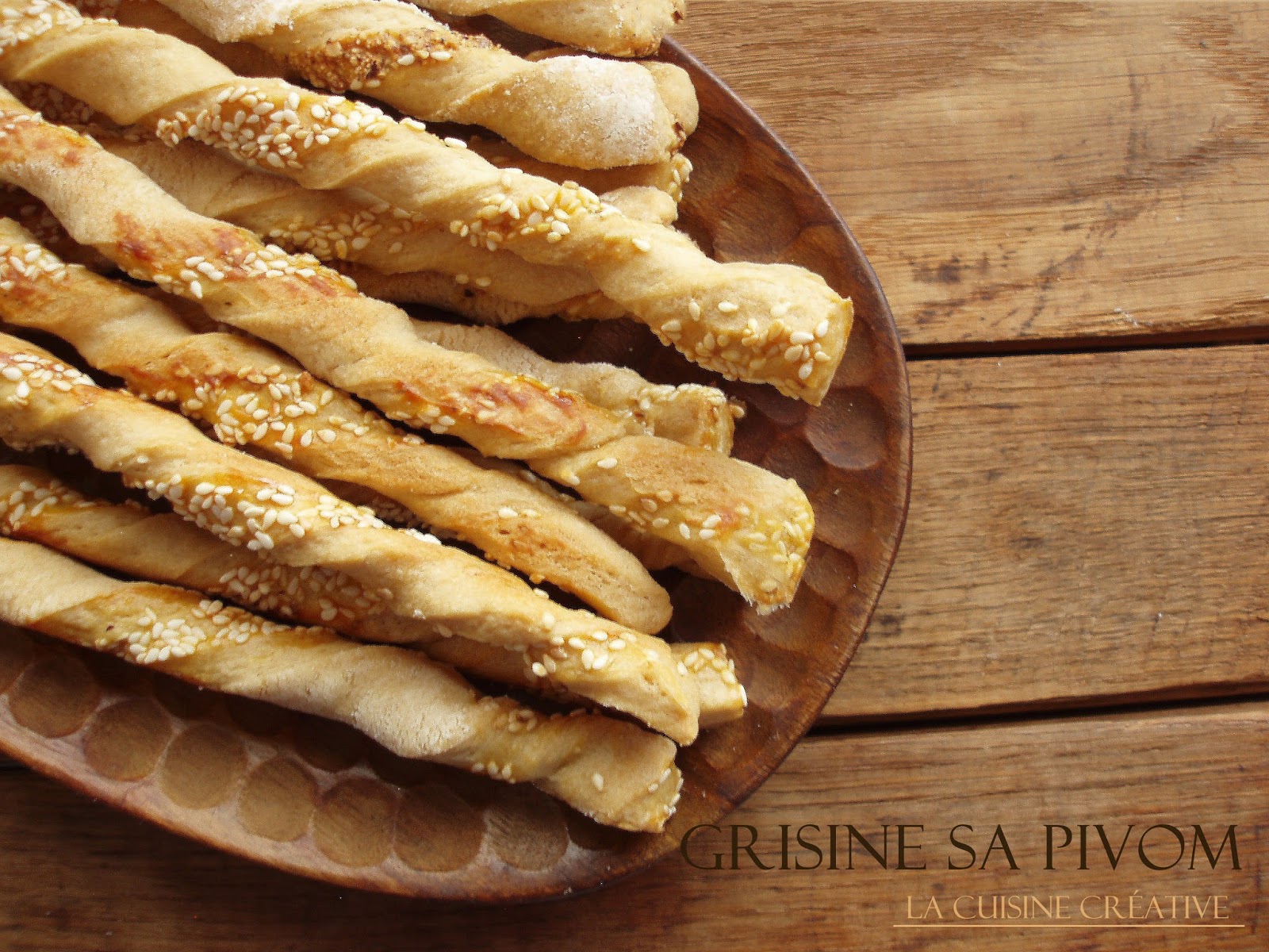 La cuisine creative: Grisine sa pivom... gric, gric:)