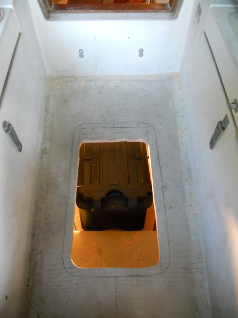 Ericson 25, Oystercatcher: Lazarette Modifications, Part 2: New Hatches