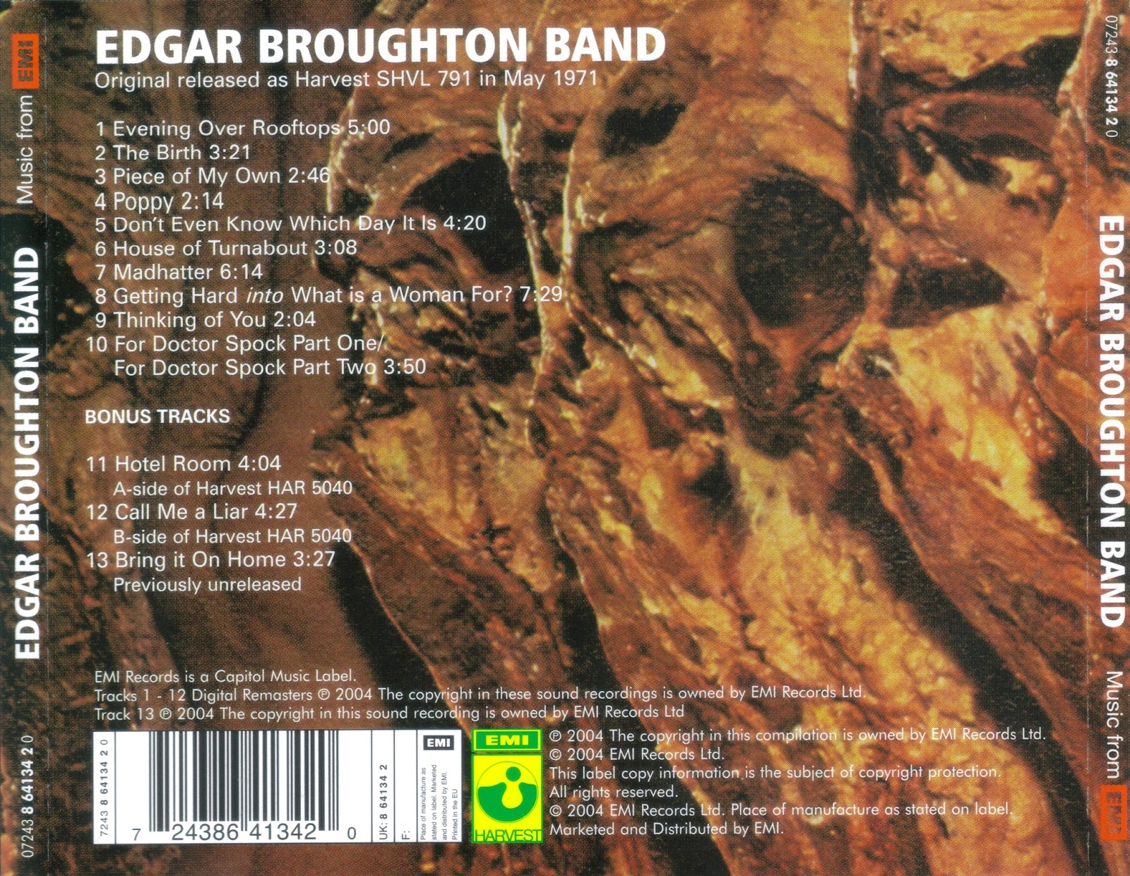 1971 Edgar Broughton Band - The Edgar Broughton Band - Rockronología