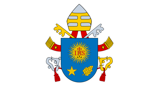 Eu venho reunir...: Brasão do Papa