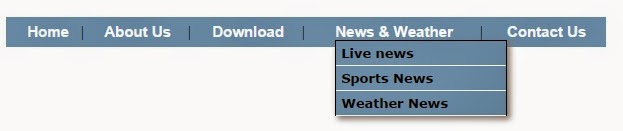 HTML Blog: Create horizontal dropdown(menu with submenu) by using ...