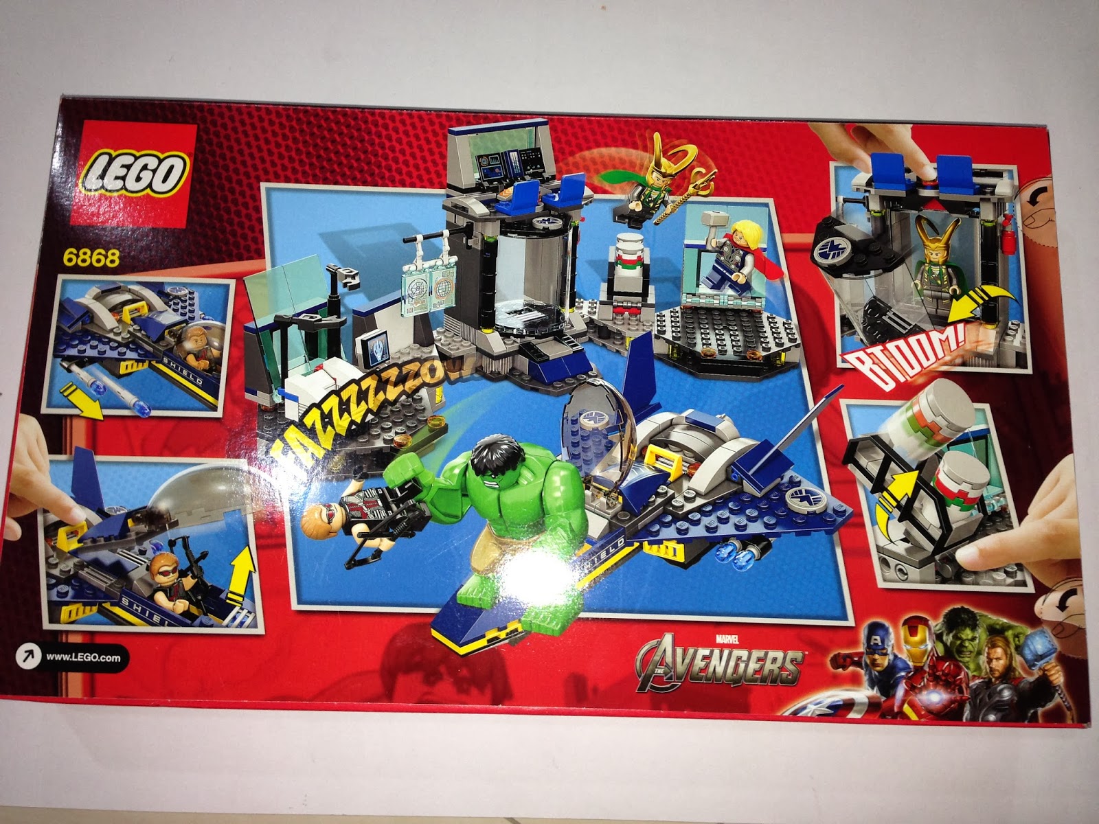 Toy A Day: #948 of Year 4 Lego 6868 Superheroes Hulk's Helicarrier Breakout