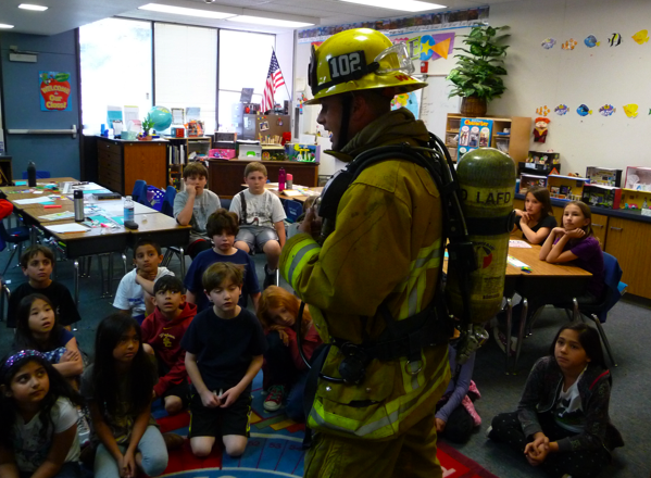 Mrs. Yollis' Classroom Blog: Fire Safety With Ellie's Dad!
