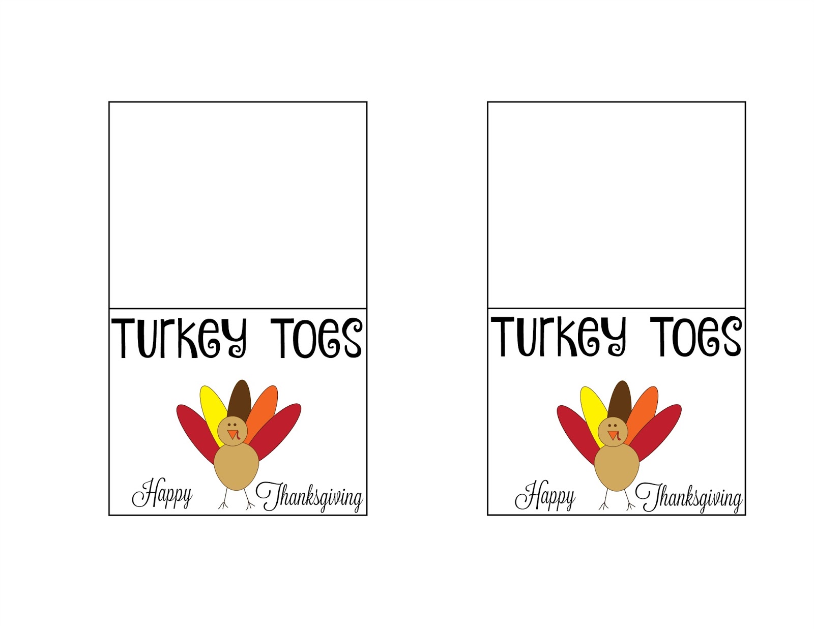 Turkey Toes Treat Bags {FREE Printable} - Building Our Story