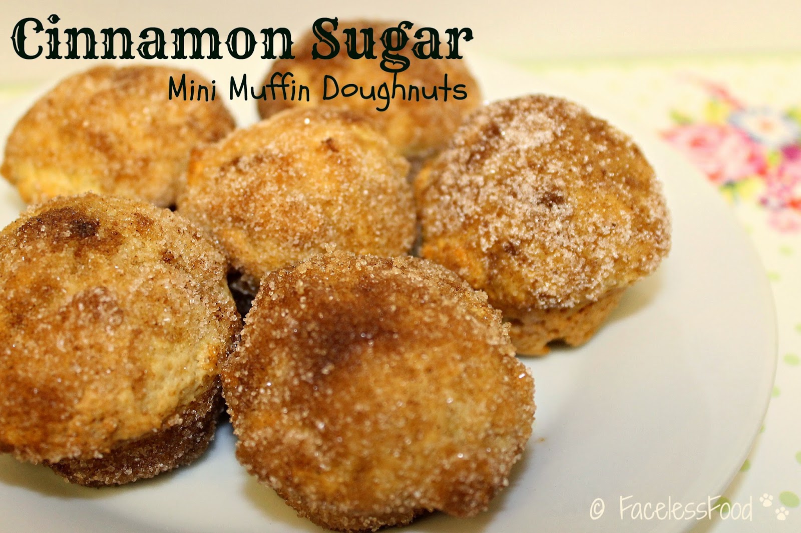 We Don't Eat Anything With A Face: Cinnamon Sugar Mini Muffin Doughnuts