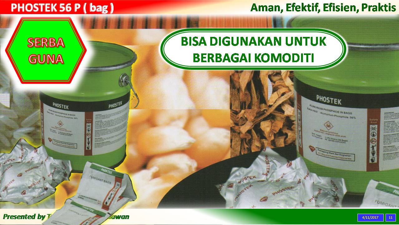 NPCA talk: It's Safe, It's Efisien, It's Versatile, This is Phostek bag