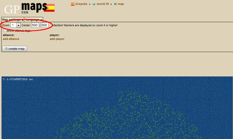 Mapas del Grepolis: Grepomaps
