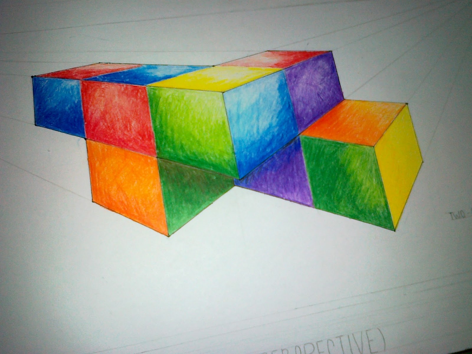 My HBP's assignment: Project 3b : the cube( perspective)