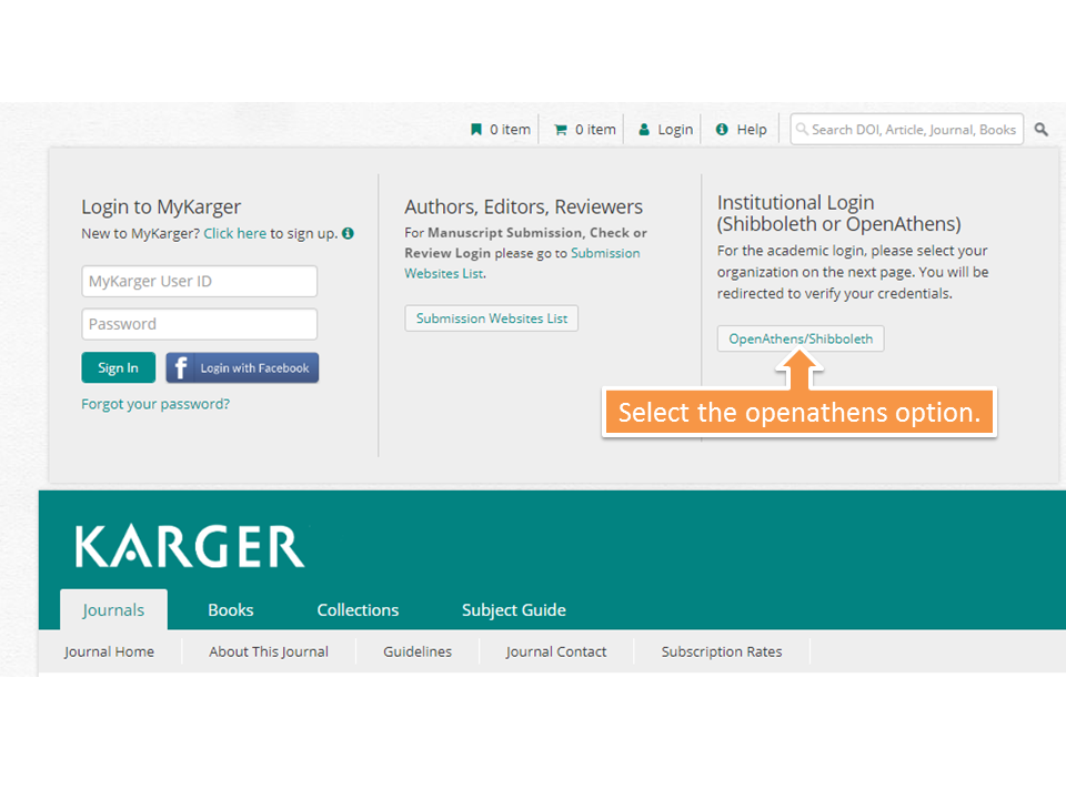 Acta Cytologica Login Instructions