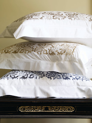 Beautiful Embroidered Italian Sheets & Duvet Covers - Sferra Saxon ...