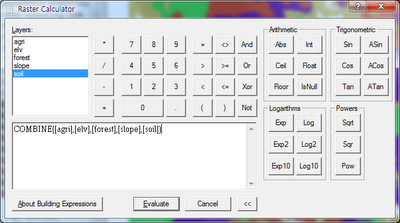 On Spatial: Combining multiple rasters