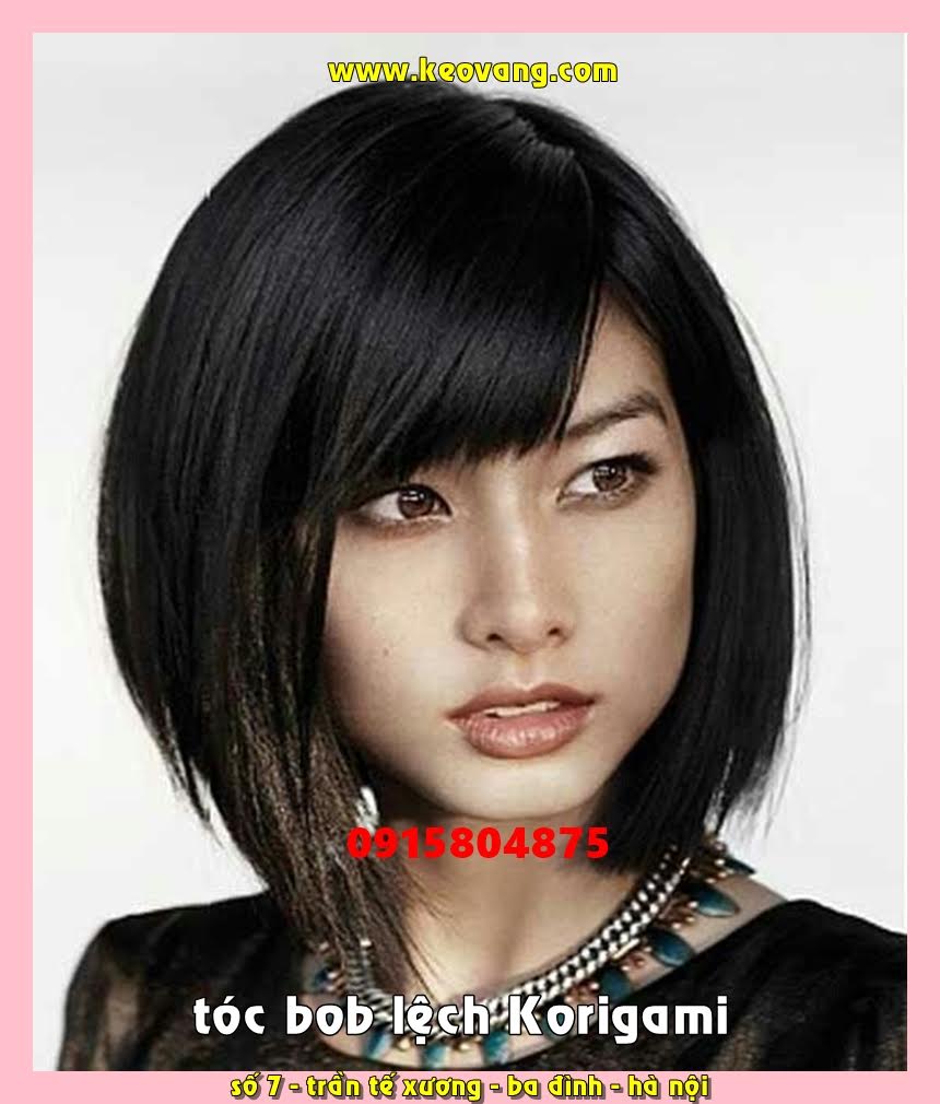 Những kiểu tóc bob mái lệch đẹp và năng động tóc bob mái lệch cho nữ ...