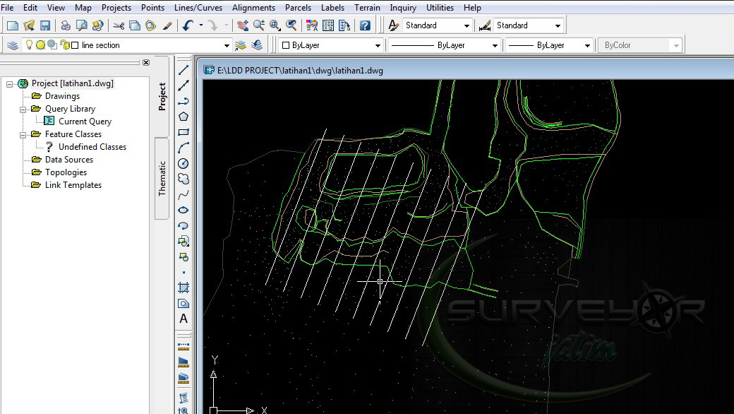 Cara membuat cross section dari 2 surface autocad LDD part 1 - SURVEYOR ...