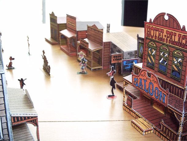 Western Town Of Lucky Luke Paper Diorama | Paperized Crafts