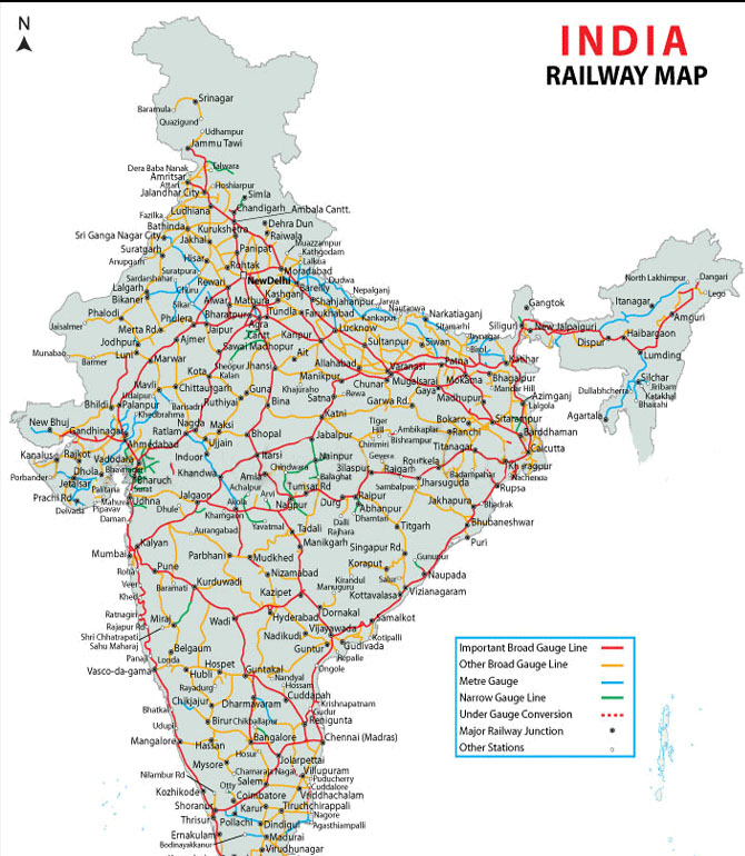 Rail-Map-india
