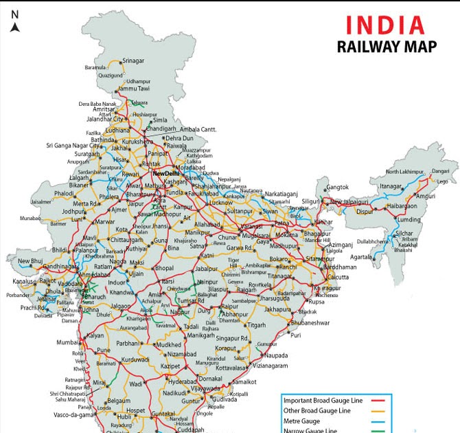 Rail-Map-india: India_Railways_Map