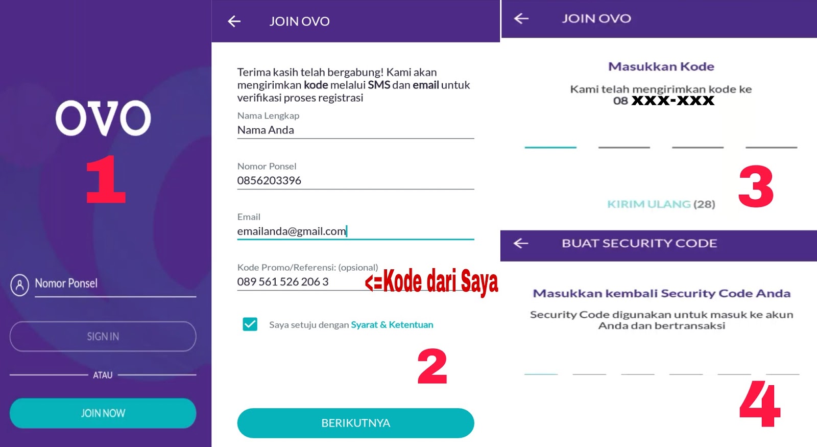 Cara Membuat Akun OVO dan Dapat Bonus - Bobbib